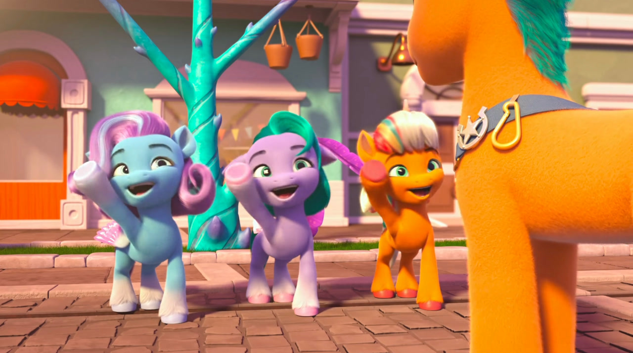 #2957439 - safe, screencap, glory (g5), hitch trailblazer, peach fizz ...