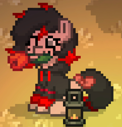 #2957895 - safe, earth pony, pony, pony town, bow, flower, looking at ...