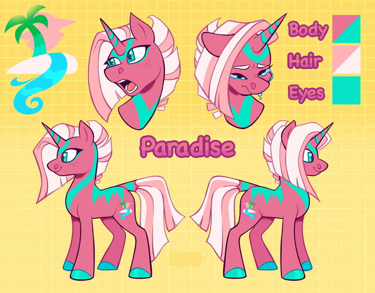 #2940577 - safe, artist:3ggmilky, oc, oc only, pony, unicorn, solo - Derpibooru