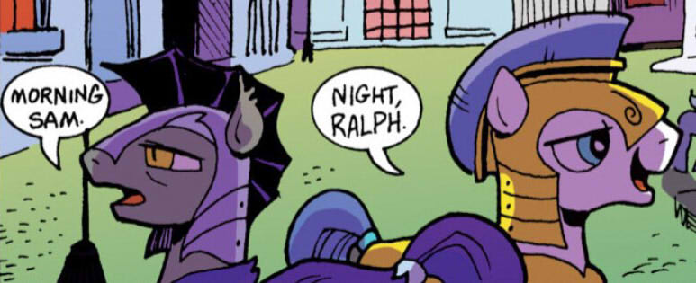 #2941497 - safe, artist:andy price, idw, ralph (royal guard), sam ...