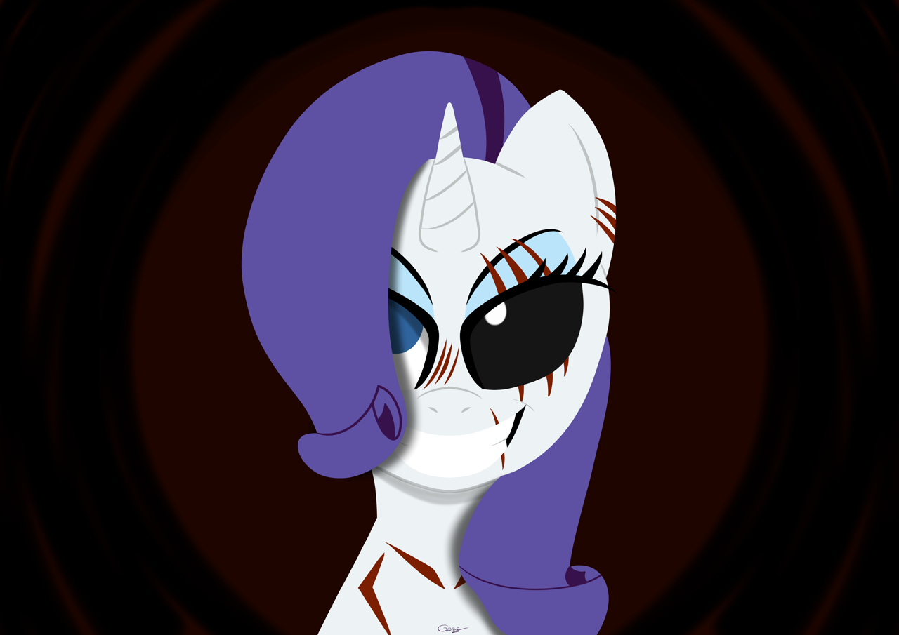 #2941568 - semi-grimdark, artist:realgero, rarity, pony, unicorn, lil ...