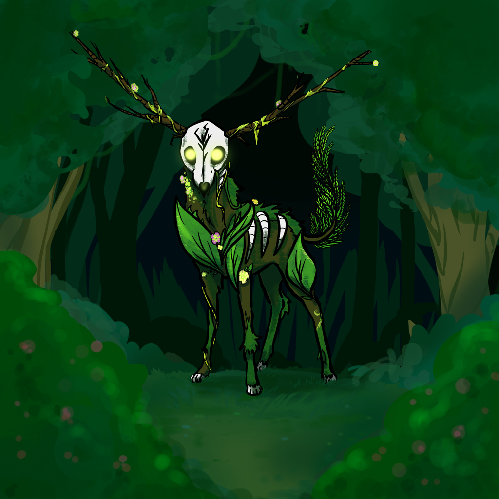 #2943316 - safe, artist:pfeffaroo, oc, oc:the grene beast, deer, timber ...