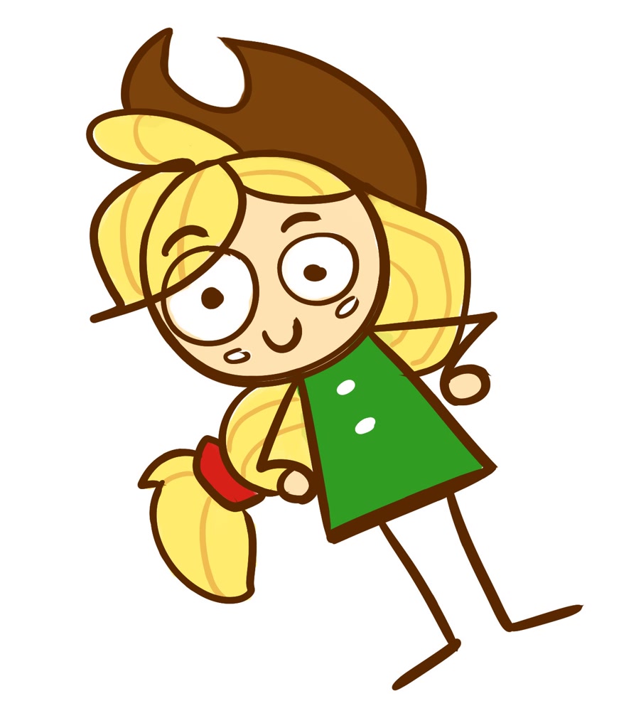 #2943333 - safe, artist:applephil, applejack, human, g4, blush sticker ...