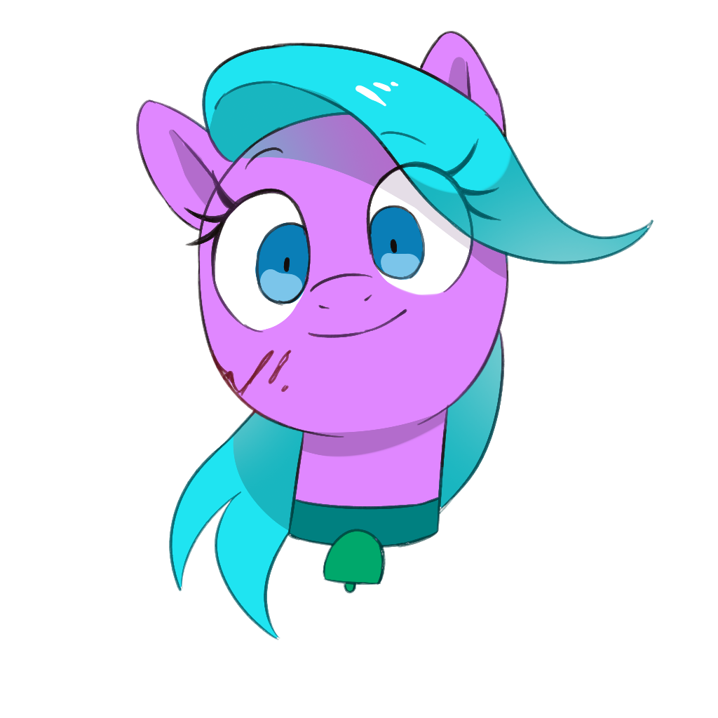 #2943719 - safe, artist:anotherdeadrat, oc, oc only, oc:romdiel, crystal pony, pony, bell, bell ...