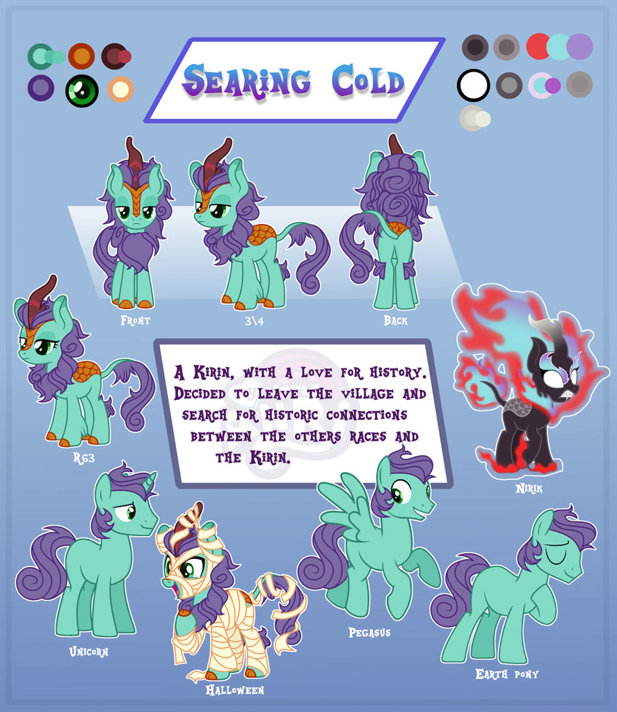 #2944160 - safe, artist:emperor-anri, oc, oc only, earth pony, kirin, nirik, pegasus, pony ...