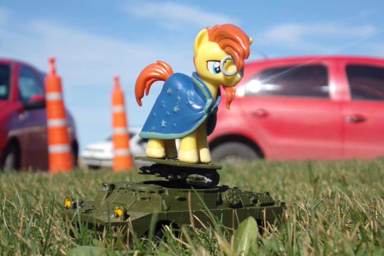 #2944290 - safe, artist:dingopatagonico, sunburst, pony, irl, photo ...