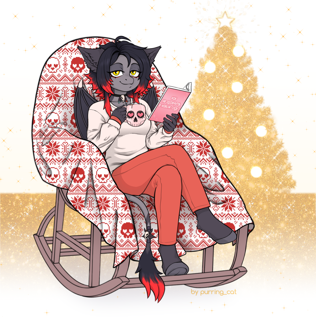 #3018187 - safe, artist:purring_cat, oc, oc only, bat pony, anthro ...