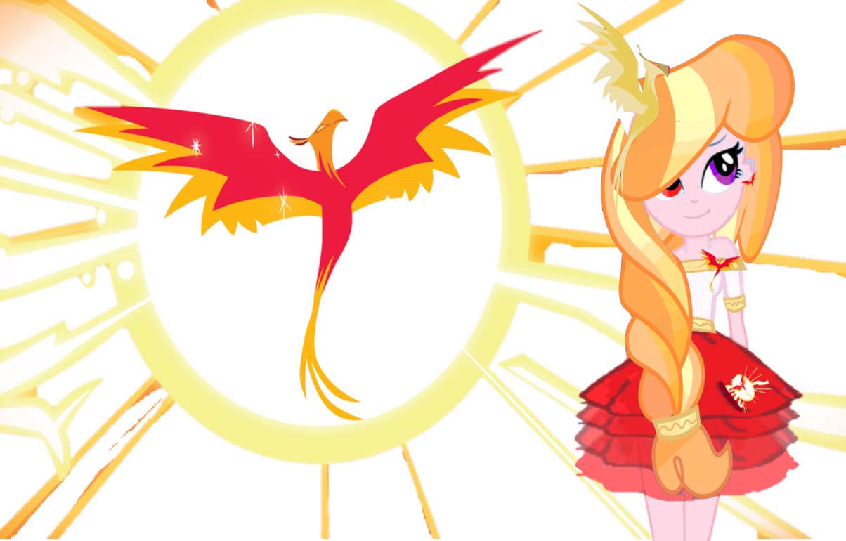 #3024255 - safe, alternate version, artist:duchesspheonixglow, philomena, oc, human, phoenix ...