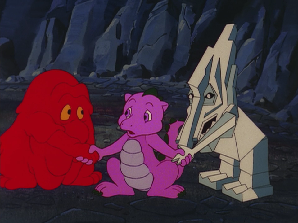 #3025179 - safe, screencap, g'nash, sludge (g1), spike (g1), dragon ...