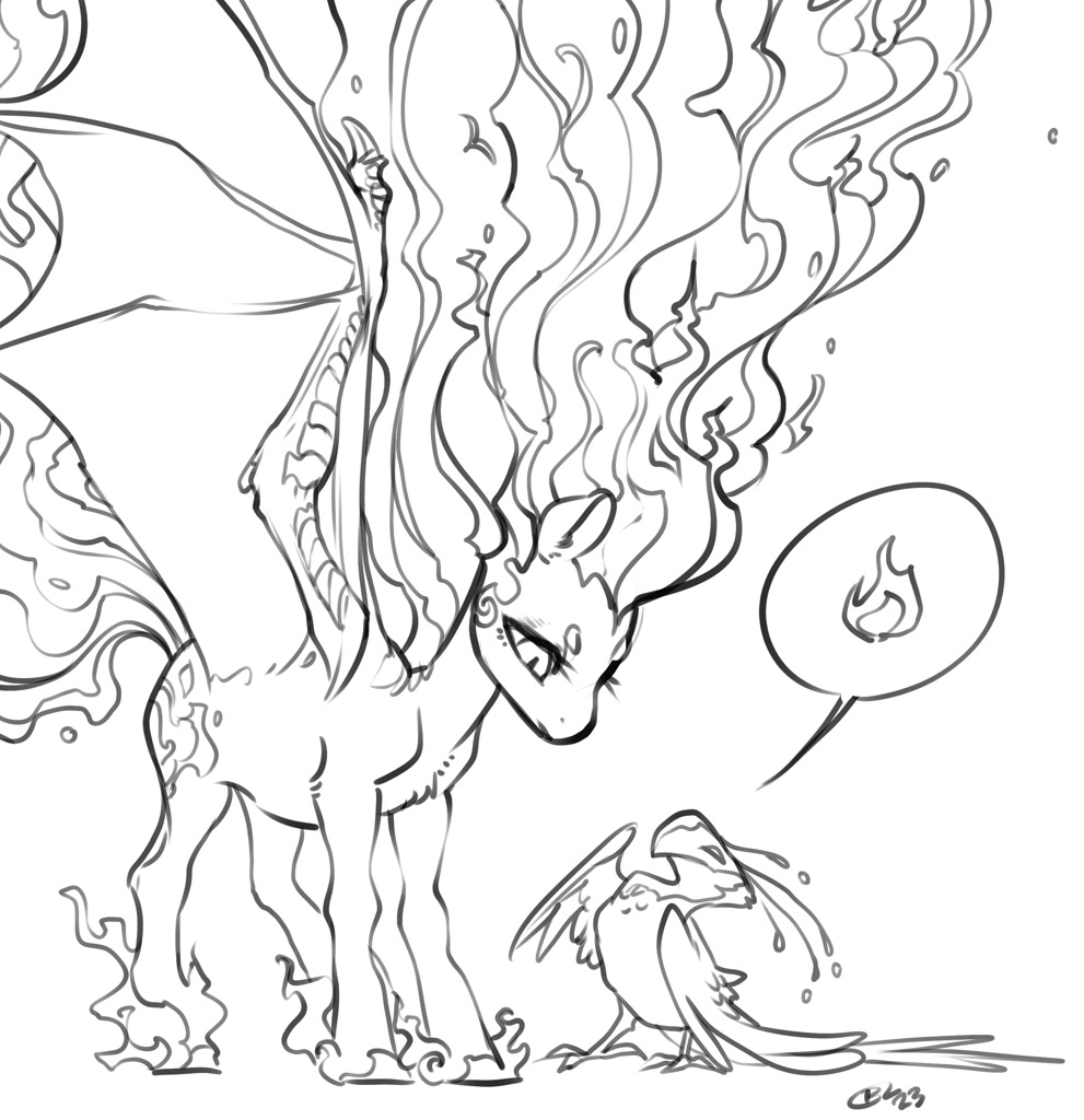 #3025617 - safe, artist:opalacorn, oc, oc only, alicorn, phoenix, pony ...