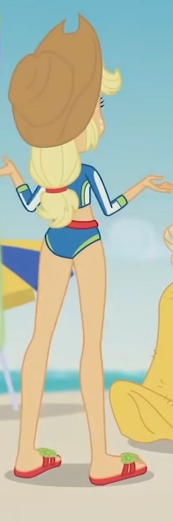 #3026523 - safe, screencap, applejack, human, blue crushed, equestria girls, g4, my little pony ...