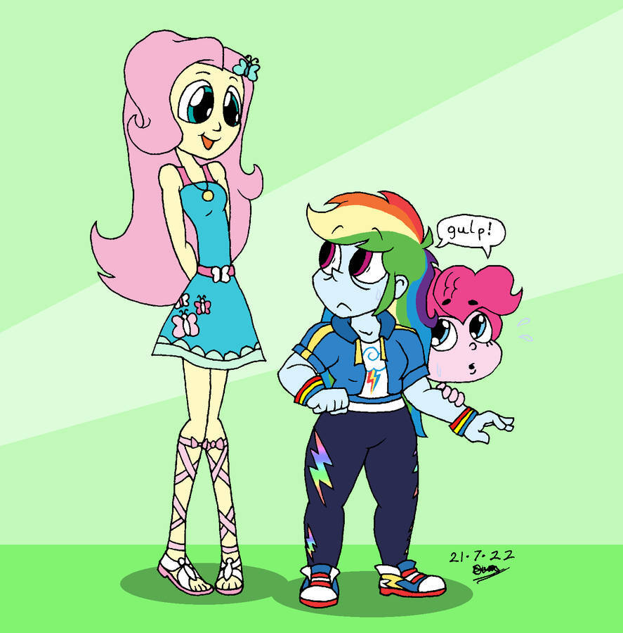 #3026992 - safe, artist:tmntsam, fluttershy, pinkie pie, rainbow dash ...