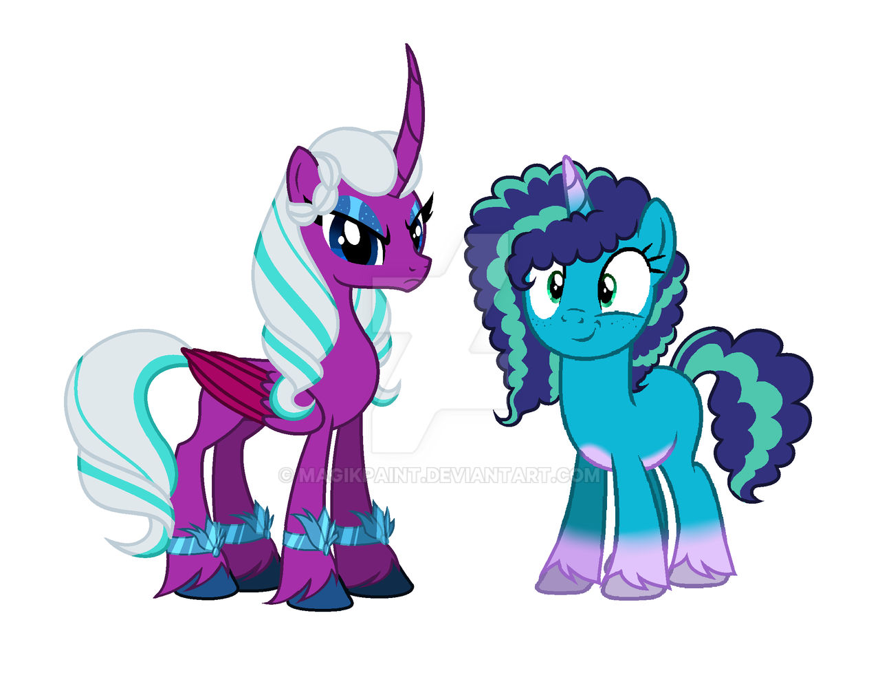 #3027578 - safe, artist:magikpaint, misty brightdawn, opaline arcana ...