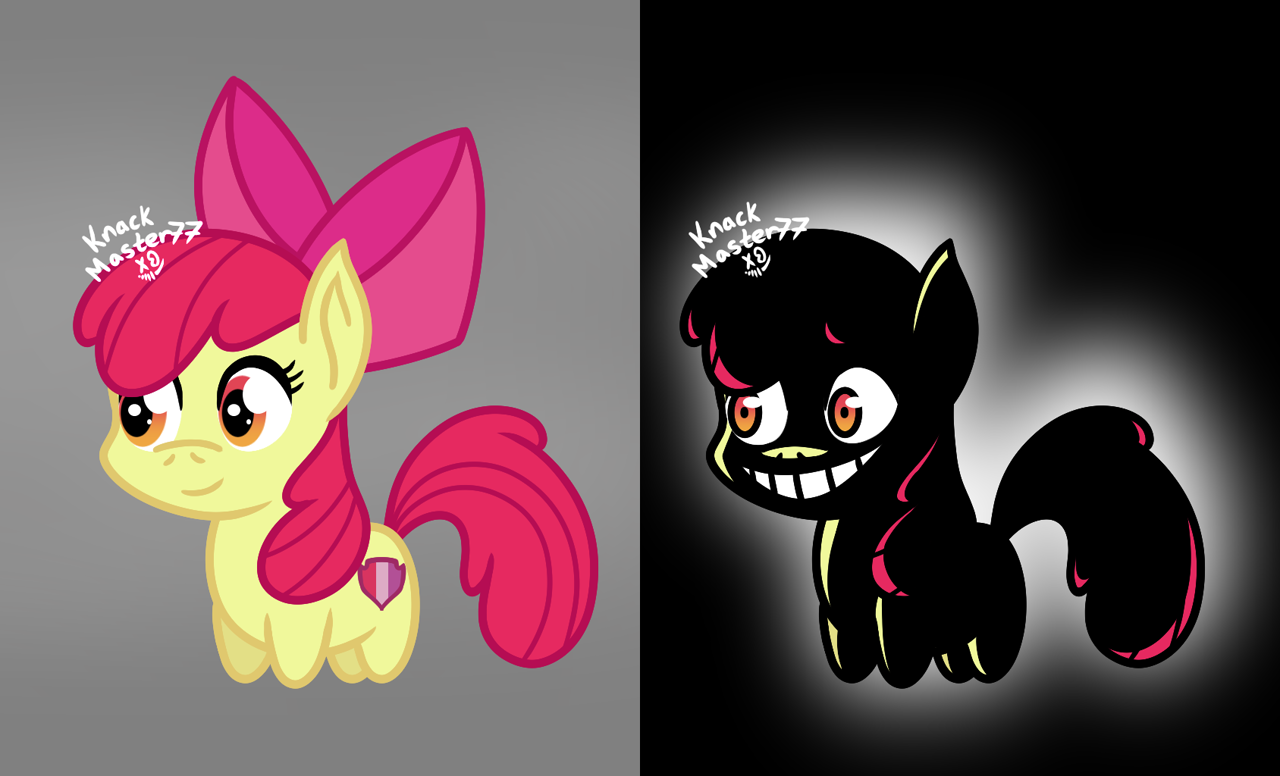 #3028305 - safe, artist:knackmaster77, apple bloom, earth pony, pony, luna game, g4, apple bloom ...