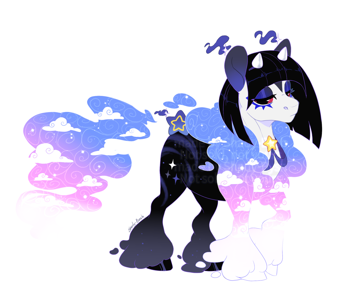 #3028404 - safe, artist:shady-bush, original species, pony, scented pony, closed species, simple ...