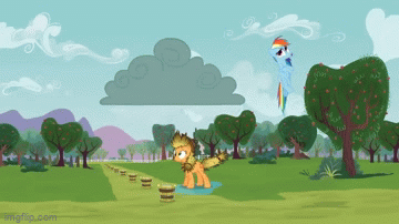#3029322 - safe, edit, edited screencap, screencap, applejack, rainbow ...