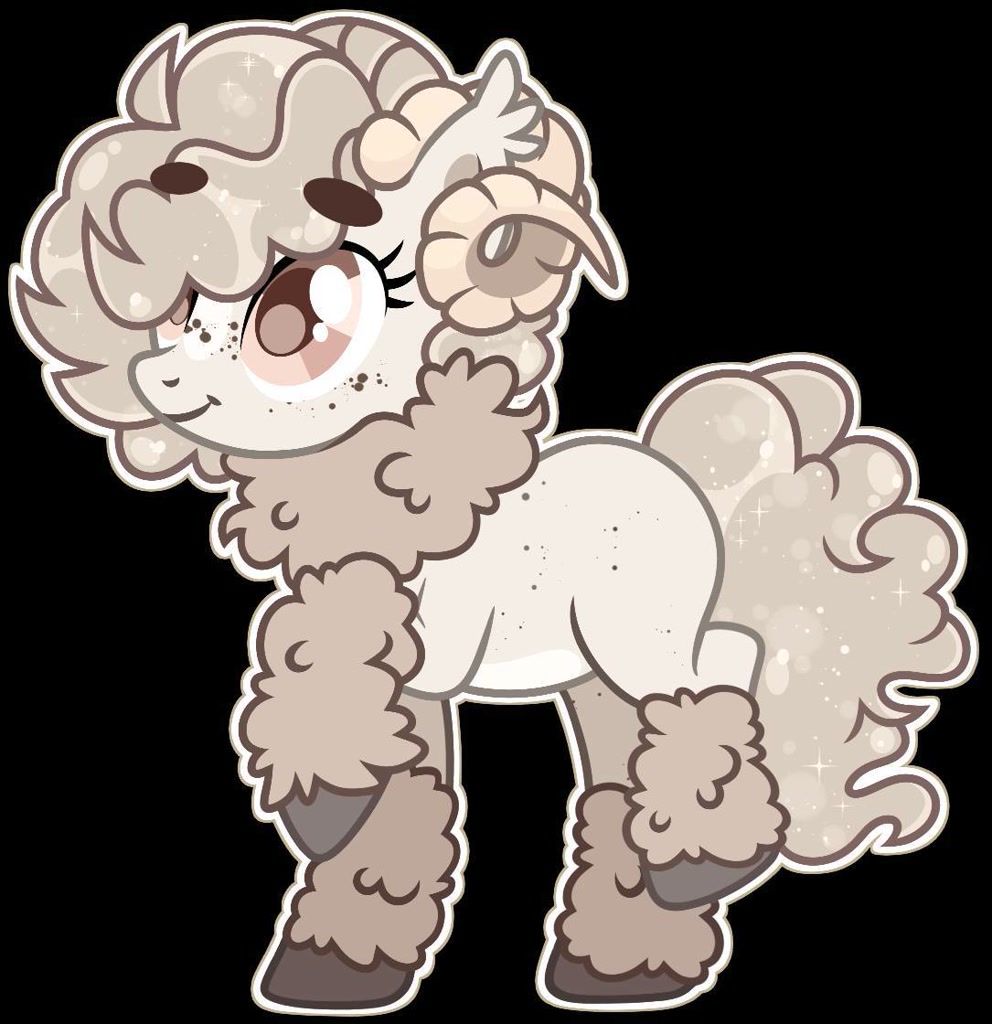 #3019215 - safe, artist:kreedie, oc, oc only, goat, goat pony, base ...