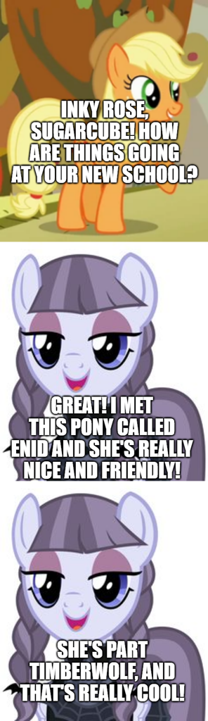 #3030726 - safe, edit, edited screencap, screencap, applejack, inky ...