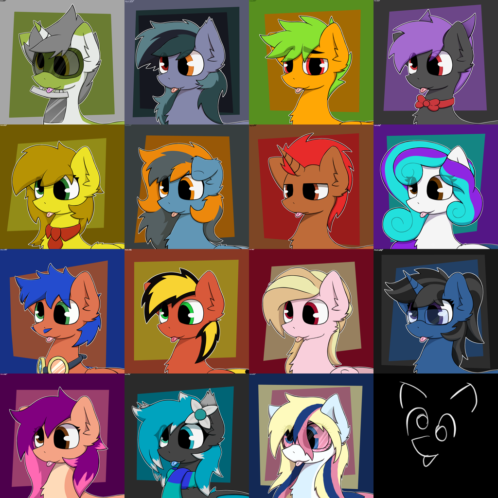 #3031004 - safe, artist:monycaalot, oc, oc:"horse", oc:arche medley, oc:carrily, oc:cookie ...