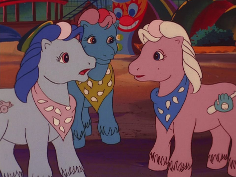 #3031035 - safe, screencap, 4-speed, salty (g1), slugger, earth pony ...