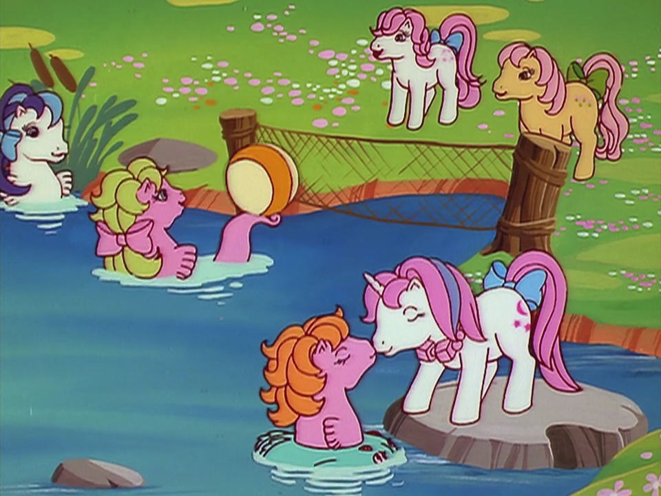 #3031849 - safe, screencap, baby moondancer, backstroke, posey, sand ...