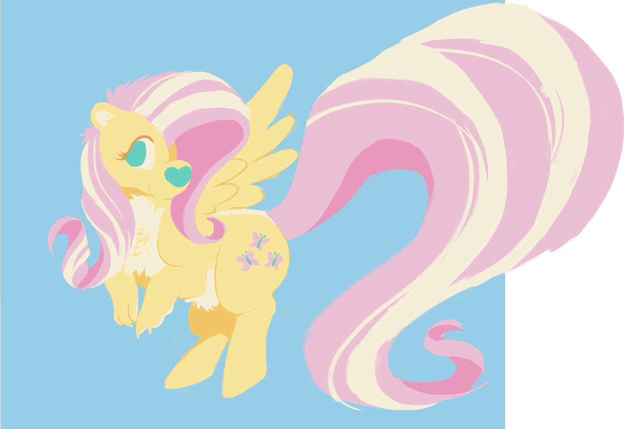 #3033212 - safe, fluttershy, hybrid, pegasus, pony, skunk, skunk pony ...
