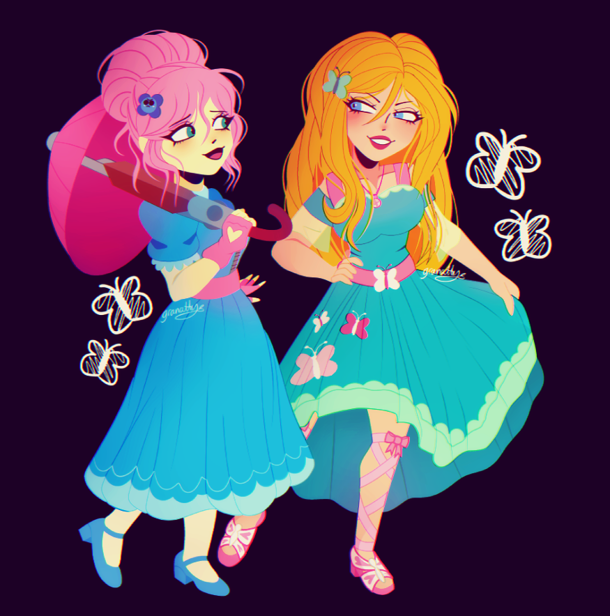 #3033389 - safe, artist:granatty, fluttershy, human, equestria girls ...