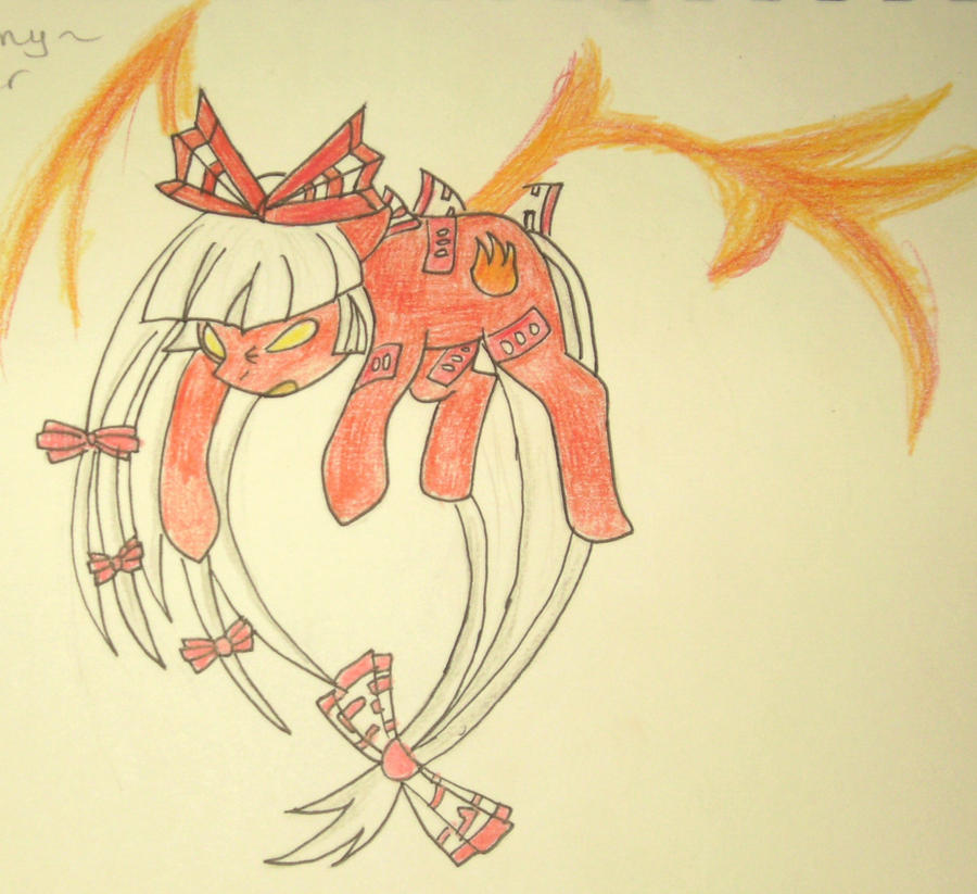 #3033480 - safe, artist:rachieeeeee, pony, female, fujiwara no mokou ...