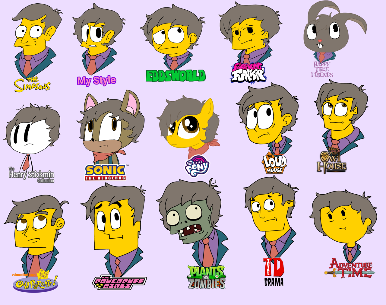 #3033767 - safe, artist:haileykitty69, human, kangaroo, mobian, pony ...