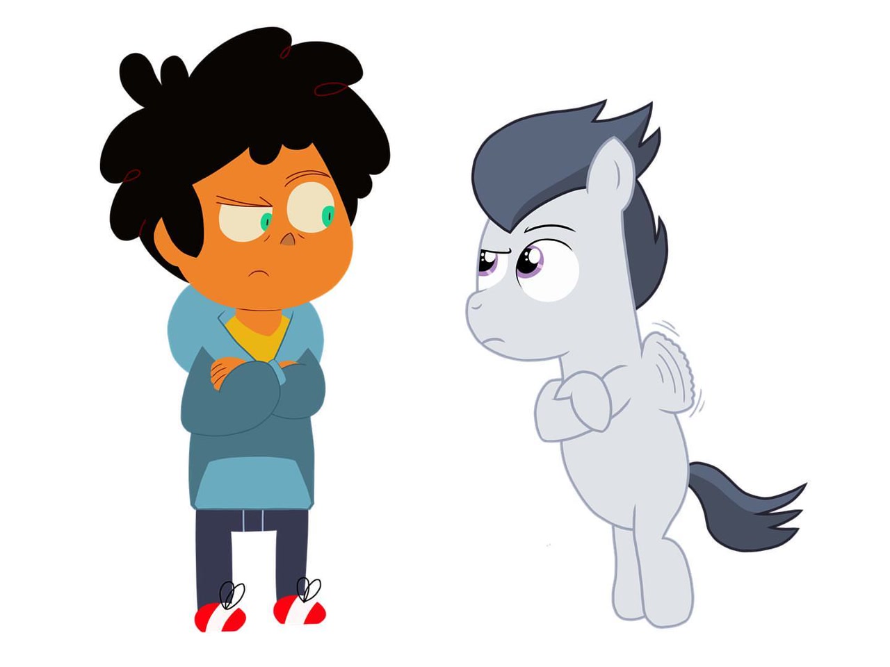 #3033783 - artist needed, source needed, safe, rumble, human, pegasus ...