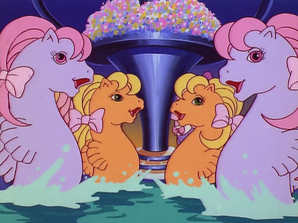 #3034606 - safe, screencap, sea pony, g1, my little pony 'n friends, my ...