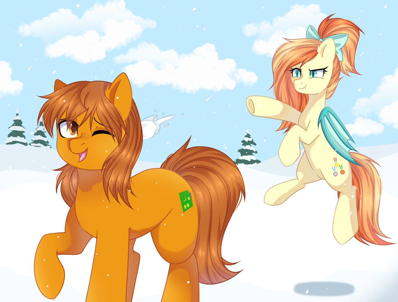 #3035508 - safe, artist:arllistar, oc, oc only, oc:sunshine drift, oc:zip circuit, bat pony ...