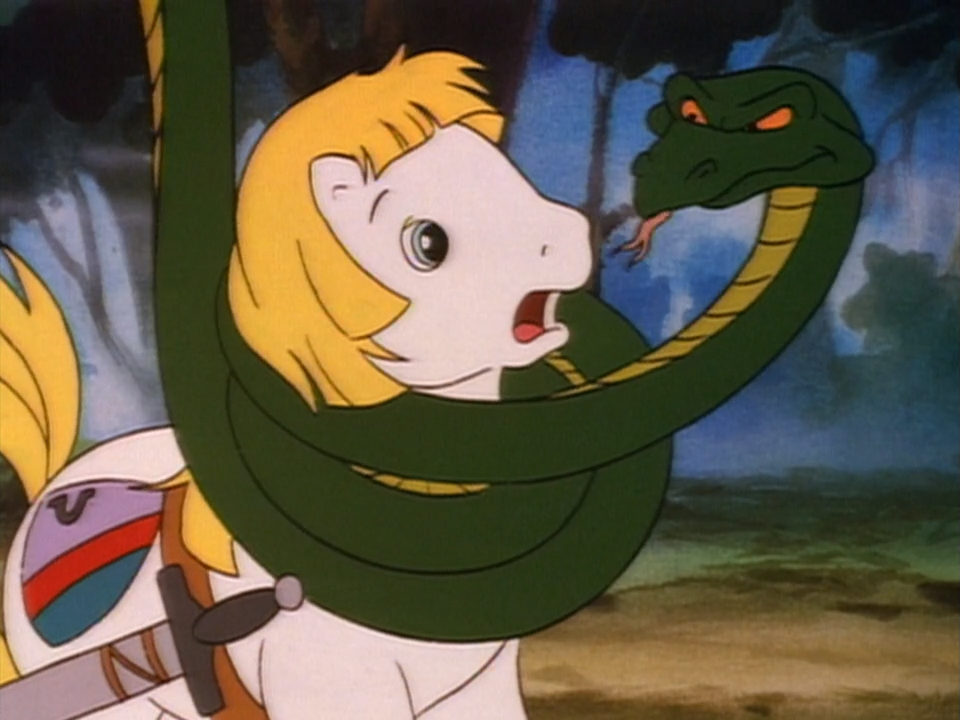 #3035838 - safe, screencap, squire (g1), earth pony, pony, snake, g1 ...