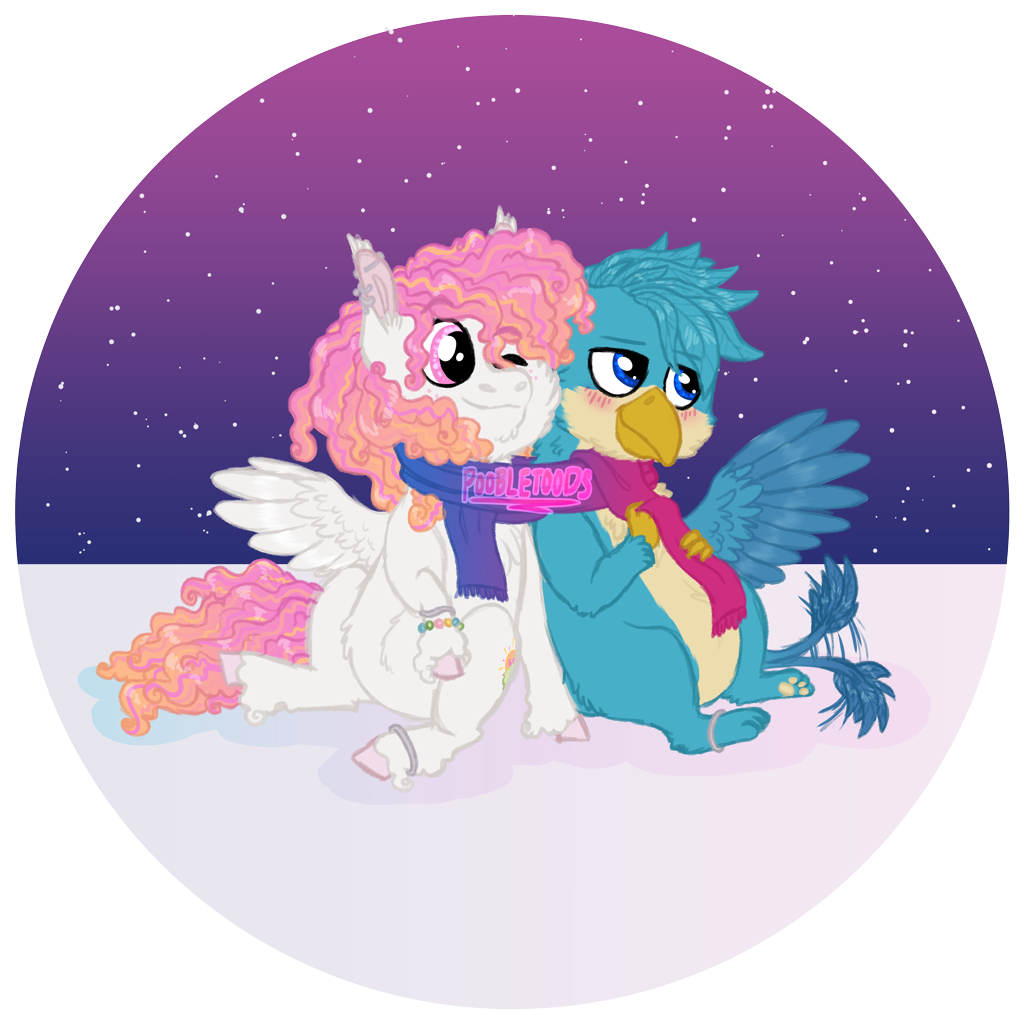 #3019434 - safe, artist:queenderpyturtle, gallus, oc, pegasus, pony, g4 ...