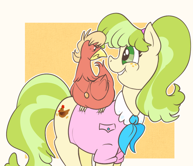 #3037464 - safe, artist:cookieboy011, chickadee, ms. harshwhinny, ms ...