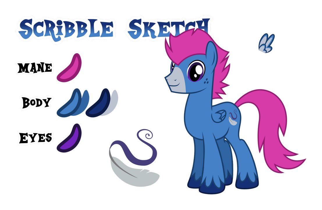 #3020476 - safe, artist:drakizora, oc, oc only, oc:scribble sketch, pegasus, pony, pegasus oc ...