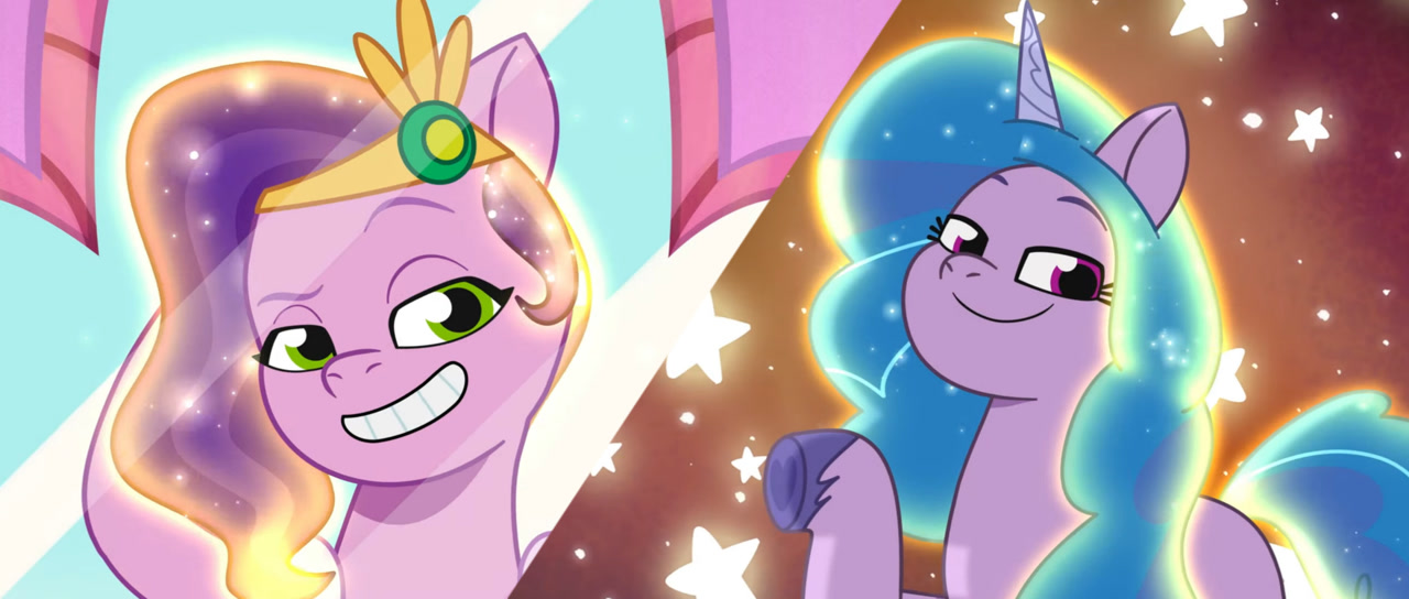 #3020752 - safe, edit, edited screencap, editor:itsmgh1203, screencap, izzy moonbow, pipp petals ...