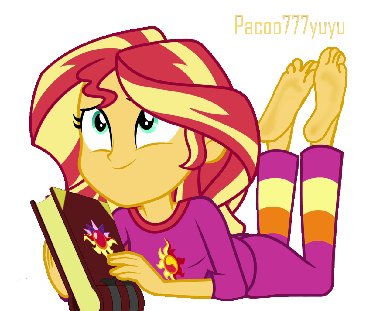 #3022022 - suggestive, artist:paco777yuyu, edit, edited screencap, screencap, sunset shimmer ...