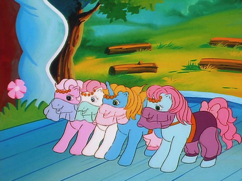 #3022615 - safe, screencap, baby cuddles, baby lickety split, baby ...