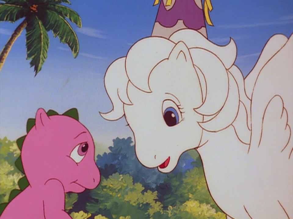 #3023489 - safe, screencap, princess tiffany, spike (g1), dragon ...