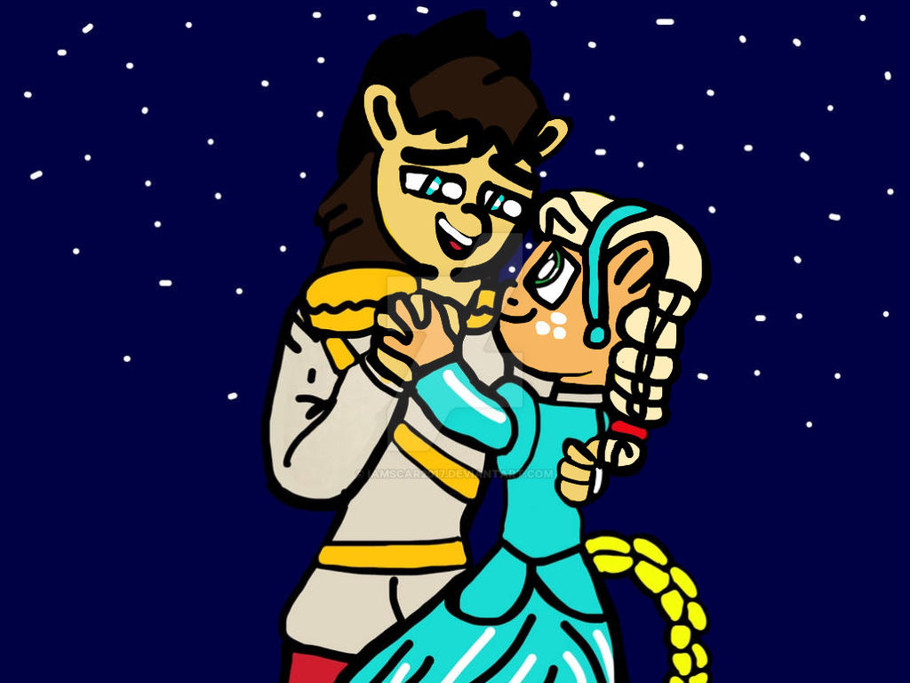 #3210736 - safe, artist:iamscar2017, applejack, caramel, anthro, g4 ...