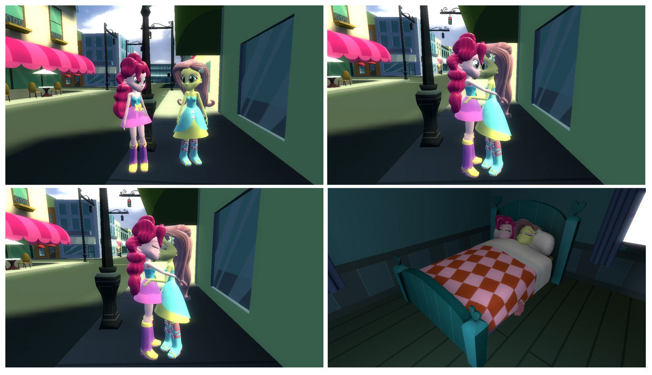 #3216157 - safe, artist:brightstar40k, fluttershy, pinkie pie, human ...