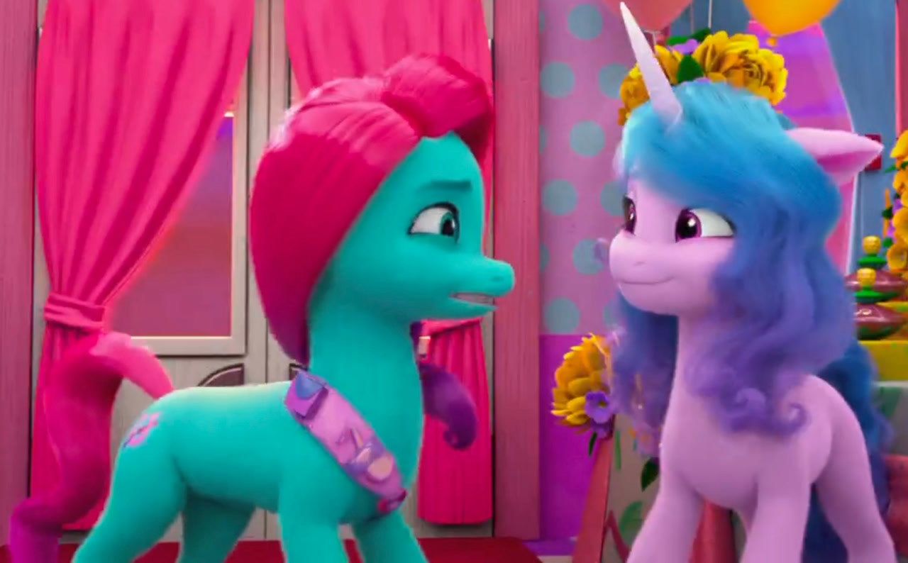 #3216317 - safe, screencap, izzy moonbow, jazz hooves, g5, mane smelody ...