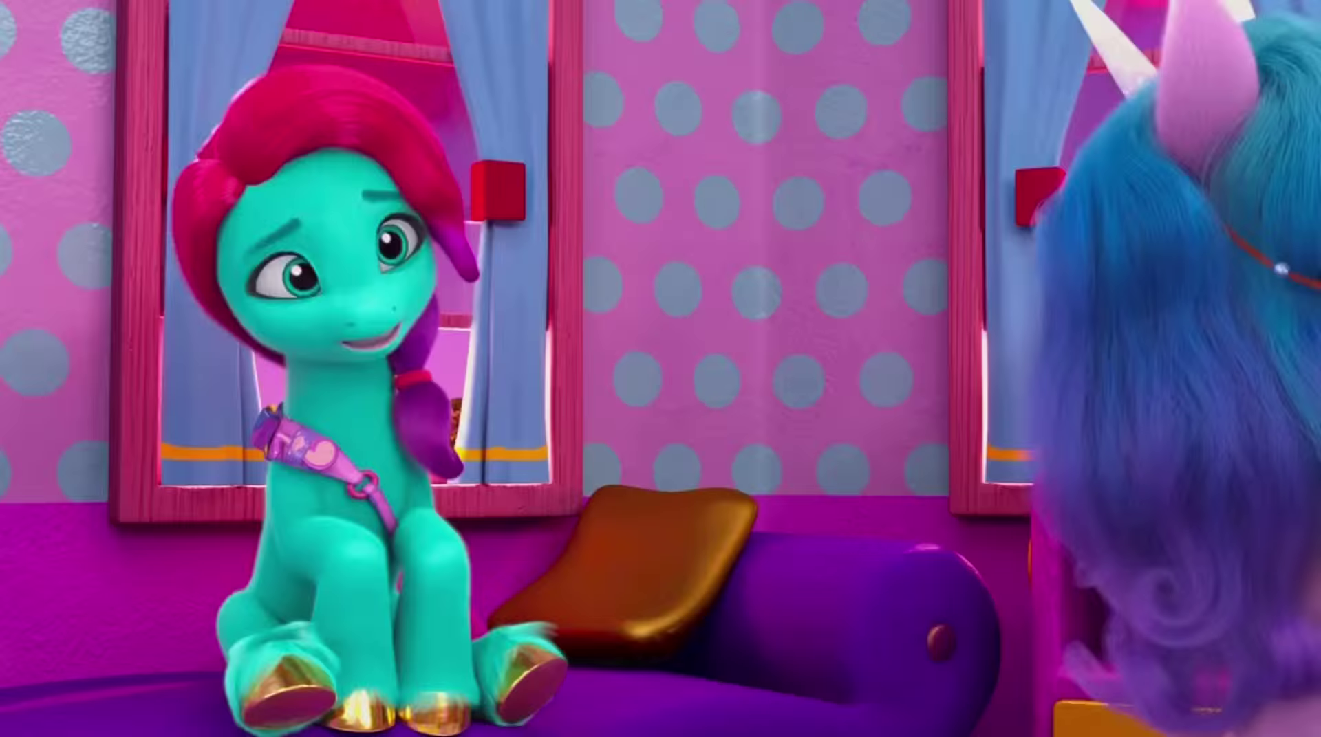 #3216348 - safe, screencap, cyan bay, izzy moonbow, jazz hooves ...