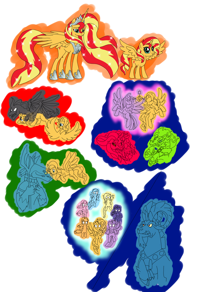Safe Artist Zetikoopa Ahuizotl Applejack Fluttershy