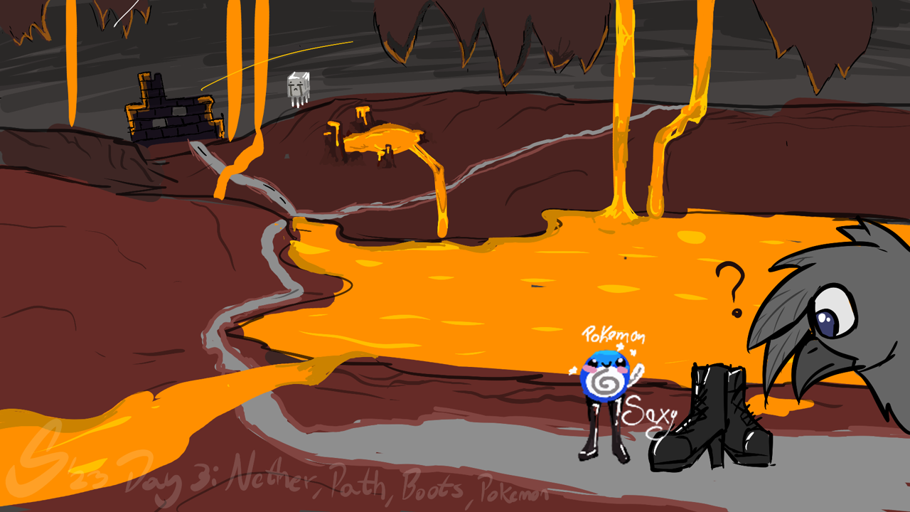 #3216443 - safe, artist:somber, oc, griffon, crossover, ghast, inktober ...