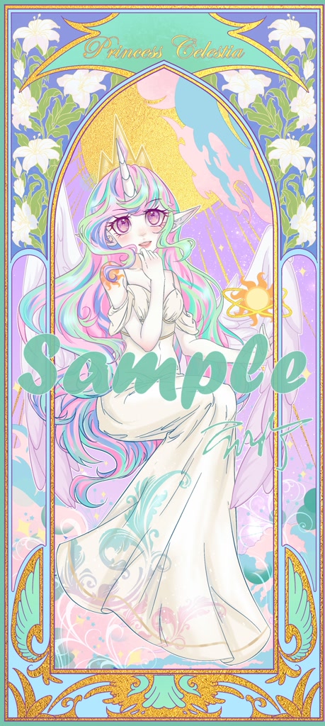 #3217253 - safe, artist:co306012, princess celestia, alicorn, anthro ...