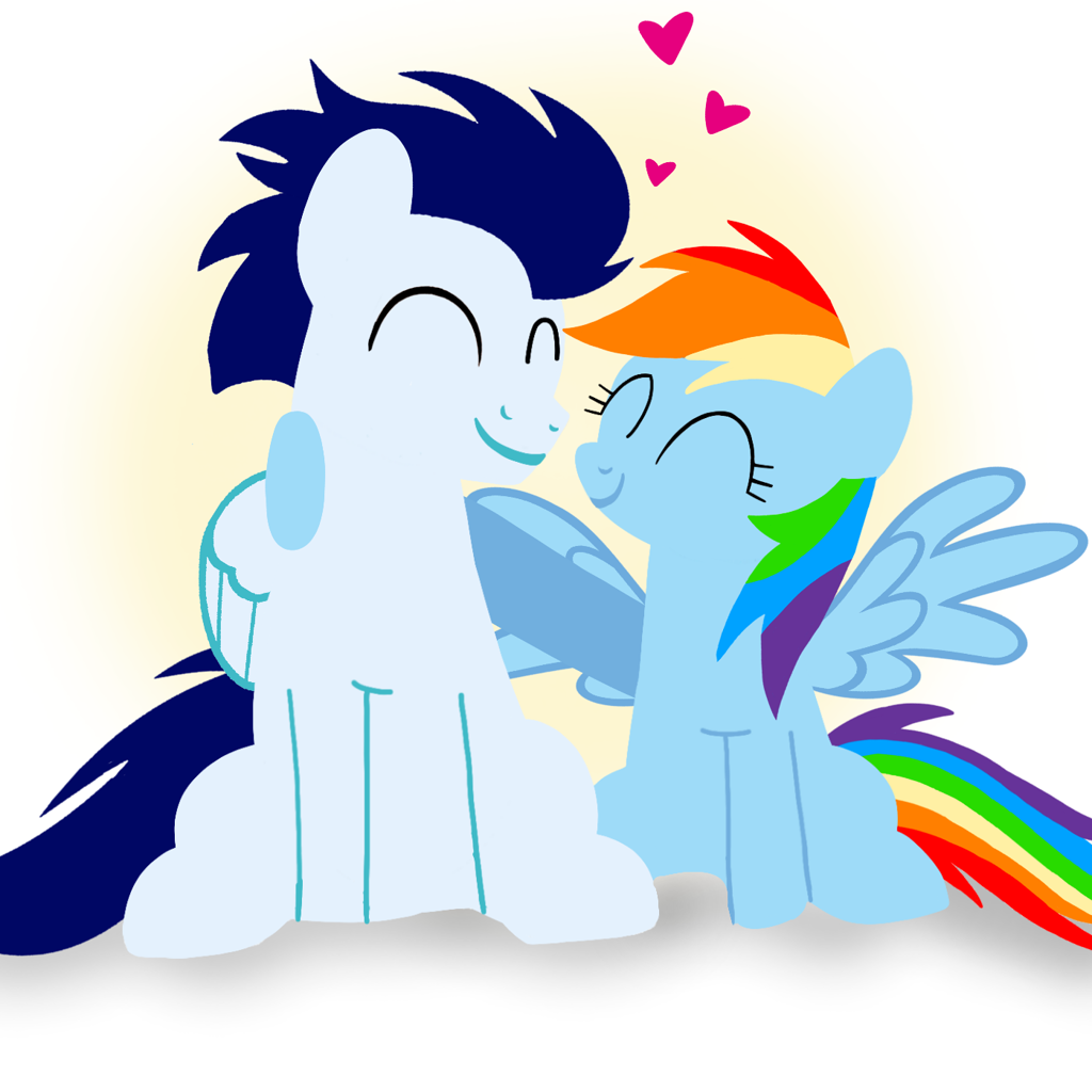#3217668 - safe, artist:mlplary6, rainbow dash, soarin', pegasus, pony ...