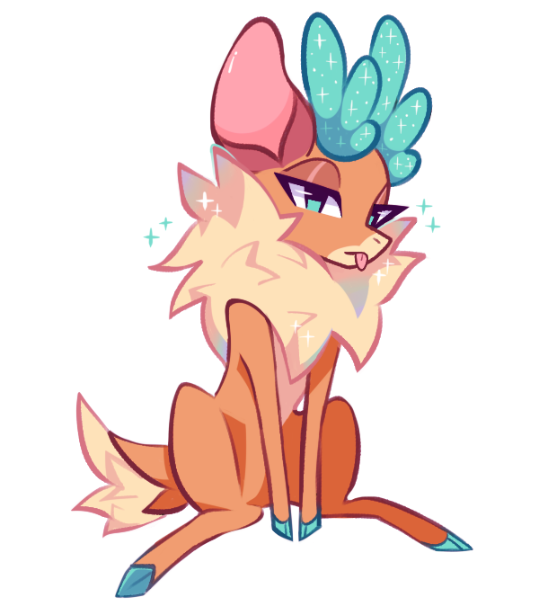 #3218363 - safe, artist:spacedkeys, velvet (tfh), deer, reindeer, them ...