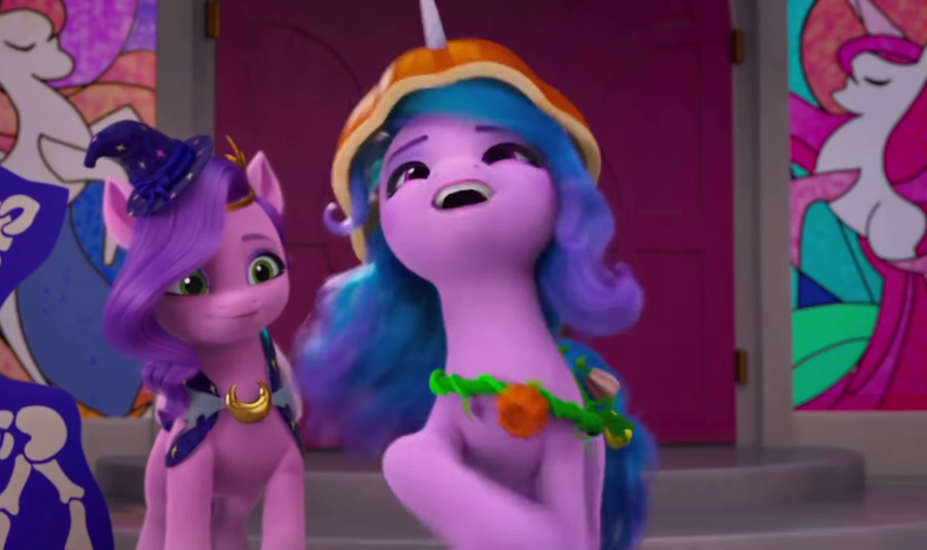 #3218600 - safe, screencap, izzy moonbow, misty brightdawn, pipp petals ...